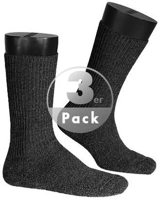 Falke Herren Socken grau Merinowolle unifarben