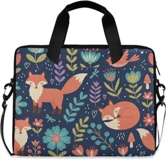 Alaza Sac &agrave; bandouli&egrave;re pour ordinateur portable de 40,6 &agrave; 15,6 Motif lama - Pour homme et femme, Fox I27882, Taille unique