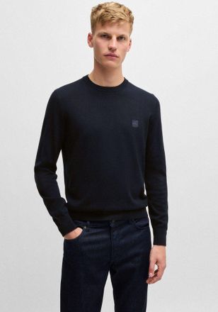 HUGO BOSS Strickpullover Kanovano mit Rundhalsausschnitt