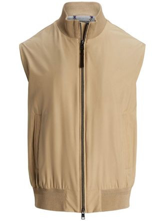 Ralph Lauren Purple Label gilet en soie - Tons neutres