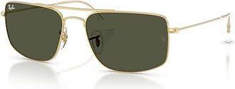 Ray-Ban Explorer IIi Sonnenbrillen Arista Gold Fassung Gr&uuml;n Glas 56-18