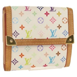 Louis Vuitton Portefeuille en toile Pre-owned - Femme - Pre-owned - Blanc - Taille: ONE Size