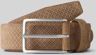 Pierre Cardin G&uuml;rtel aus echtem Leder in Suede-Optik