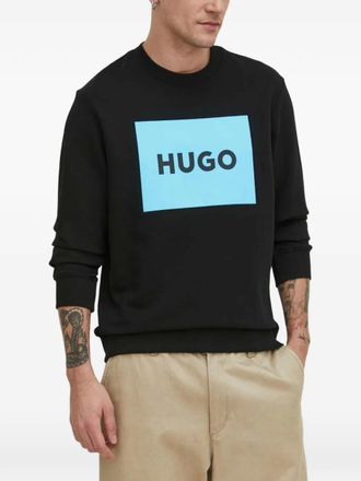 HUGO BOSS logo-print sweatshirt - Schwarz