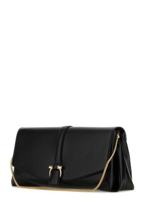 Ferragamo Womens Black Leather Large Crossbody Bag Nero Borse A Tracolla