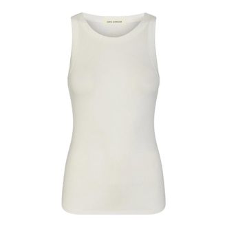 Sofie Schnoor Wei&szlig;e Gerippte Top Snos215 - - Tops - Damen - Wei&szlig; - M