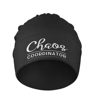 Generic Homme Femme Bonnets De Ski Coordinateur du Chaos Bonnets Tricot&eacute; Chaud Bonnet dhiver Classique Bonnet &Agrave; Revers pour Ski Hiver Quotidien