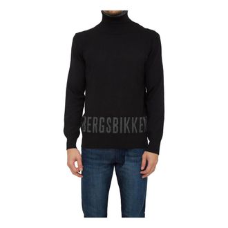 Dirk Bikkembergs Schwarzes Hemd Stilvoll Modern Trendy - - Knitwear - Herren - Schwarzk - 2XL