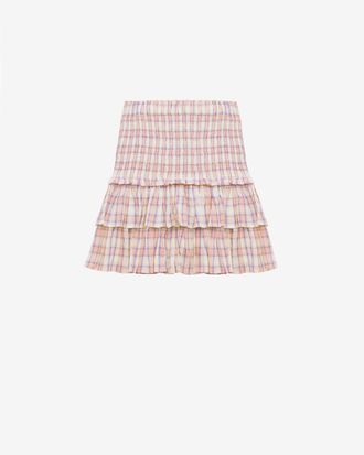 Isabel Marant Jupe Naomi - Femme - Rose Antique-jaune - Taille34 - Marant &Eacute;toile