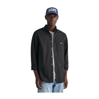 GANT Regular Fit Poplin Hemd - - Shirts - Herren - Schwarzk - S