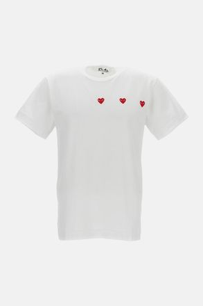 Comme Des Gar&ccedil;ons T-shirt Mit Mehreren Herzen