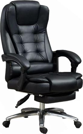 Generic Hochlehniger Chefsessel mit Neigefunktion und ergonomischem Drehstuhlbezug aus Mikrofaserleder mit gro&szlig;er Sitzfl&auml;che und extra gepolsterten Armlehnen