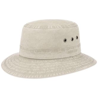 Stetson Reston Outdoorhut f&uuml;r Damen Herren Reisehut Anglerhut Sommer (XL (60-61 cm) - beige)