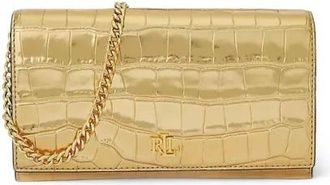Ralph Lauren Femme, Sacs, Jaune, Taille: ONE Size Metallic Medium Adair II Crossbody