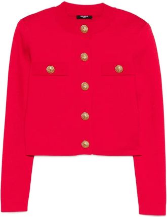 Balmain cardigan &agrave; coupe ample - Rose
