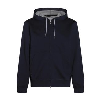 Brunello Cucinelli Herren, Sweatshirts & Hoodies, Blau, LGr&ouml;&szlig;e