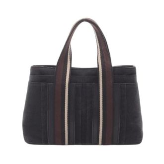Herm&egrave;s Pre-owned Toile sacs-ports-paule - Femme - Pre-owned - Noir - Taille: ONE Size
