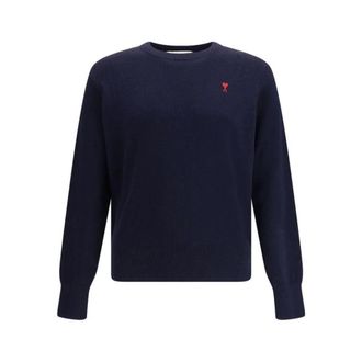 Ami De Coeur Rundhals-Pullover - - Knitwear - Herren - Blau - L