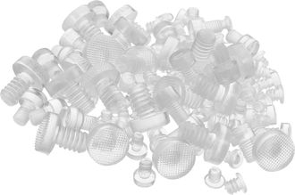 NUOBESTY 100 St&uuml;ck Transparente M&ouml;bel-Puffer Pads M&ouml;belgleiter Anti-kollisionsschutz M&ouml;belstopper Fu&szlig;pads f&uuml;r K&uuml;chenschrank T&uuml;r und B&uuml;rom&ouml;bel