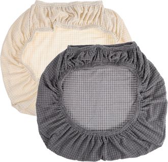 BESPORTBLE TOYANDONA 2st&uuml;cke Sitzbezug f&uuml;r B&uuml;rostuhl B&uuml;rostuhlsitzbezug aus Polyester und Elasthan Elastischer Stuhlbezug Dehnbarer B&uuml;rostuhlbezug Sch&uuml;tzt vor Fl