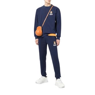 Moschino Sweatshirt mit Rundhalsausschnitt - - Sweatshirts & Hoodies - Herren - Blau - XL