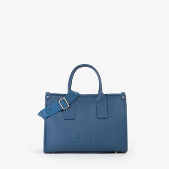 Valentino Handbags Shopper VALENTINO BAGS FOXY RE, Damen, Gr. B/H/T: 33,5cm x 26cm x 15cm, blu, Lederimitat, Taschen Shopper, Henkeltasche, Schultertasche, Umh&auml;ngetasche