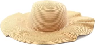 Chanel chapeau à bord large (1986-1988) - Tons neutres