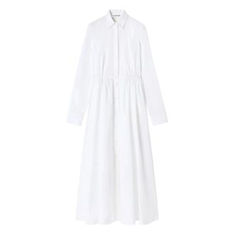 Lanvin Hemdblusenkleid in Midi-L&auml;nge - - Dresses - Damen - Wei&szlig; - 2XS