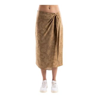 Marella Bestickter Midi-Wickelrock - - Skirts - Damen - Beige - M