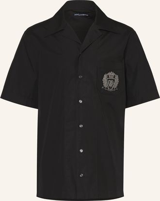 Dolce & Gabbana Resorthemd Comfort Fit schwarz