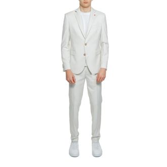 Mulish Beiger Einfarbiger Reverskragenanzug - - Suits - Herren - Beige - 2XL