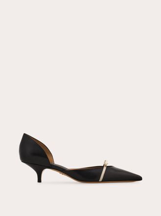 Ferragamo Damen Pump mit Minischleife Schwarz Größe 35.5