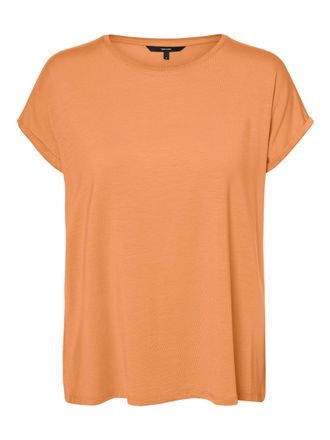 Vero Moda Vero Moda Damen VMAVA PLAIN SS TOP GAJRS NOOS Sun Kissed Coral XL