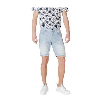 Antony Morato Homme, Shorts, Bleu, Taille: W33 Ripped Denim Shorts Distressed