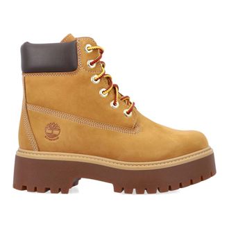 Timberland Femme, Chaussures, Jaune, Taille: 37 EU Bottes dHiver en Cuir &agrave; Plateforme