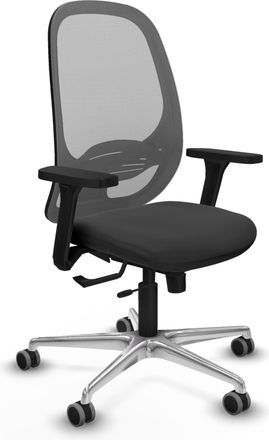 Piqueras y Crespo Stuhl Home Office Cilanco mit 3D-Armen, h&ouml;henverstellbare Lendenwirbelst&uuml;tze, ausgestattet mit Syncro/Traslack und Schneidschaum, mit Rollen 65 mm, Pa