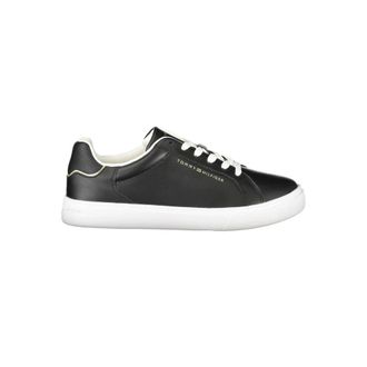 Tommy Hilfiger Schwarzer Polyester Sneaker - - Shoes - Damen - Schwarzk - 36 EU