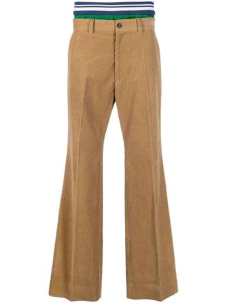 Dsquared2 pantalon en velours c&ocirc;tel&eacute; - Marron