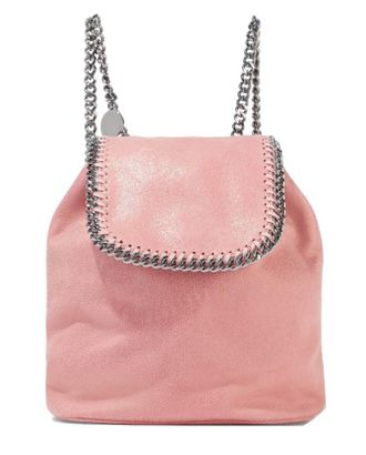 Stella McCartney Pink Faux Leather Falabella Backpack Size S