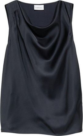 Comma Blusentop Bluse Satin-Wasserfall-Top