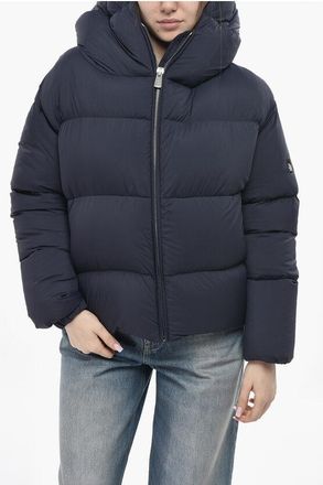 Bacon Solid-Color Puffer CLOUD With Hood size L