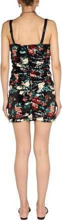 Dolce & Gabbana Rose Embroidery Short Dress - Multicolor