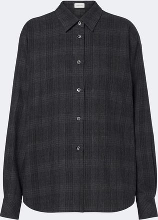 Magda Butrym Chemise en laine vierge &agrave; carreaux