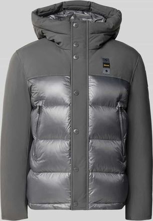 Blauer Steppjacke mit Rei&szlig;verschlusstaschen Modell BROOK
