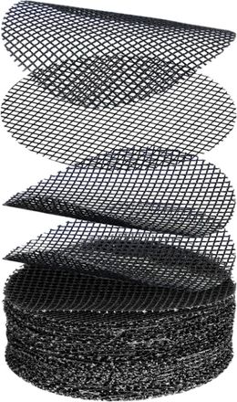 Generic 50 Stück Topfgitter-Lochsiebe - atmungsaktive Drainage-Gittermatten für Sukkulenten- und Bonsai-Töpfe | Robustes Garten-Drainagenetz für Topfböden. Un