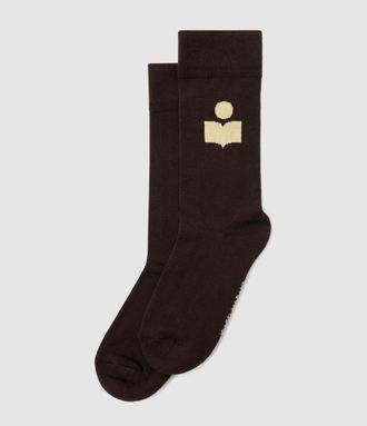 Isabel Marant Chaussettes Siloki Chocolate