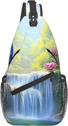 Generic Peacock Falls Sac &agrave; bandouli&egrave;re de voyage pour homme Sac &agrave; dos de randonn&eacute;e