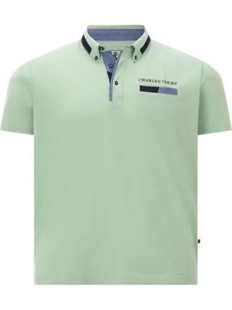 Charles Colby Homme Polo Earl Pendlevine Vert Clair, 3XL (XXXL) - 64/66