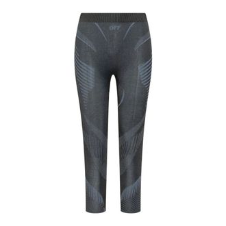 Off-white Femme, Pantalons, Multicolore, Taille: 36/38 FR Leggings imprim&eacute; logo