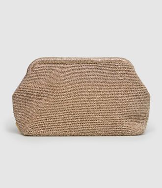 Mizele Pochette Big Clutch Doré